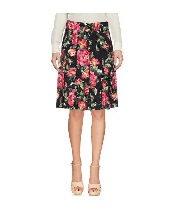 Dolce & Gabbana Floral Print Midi Skirt