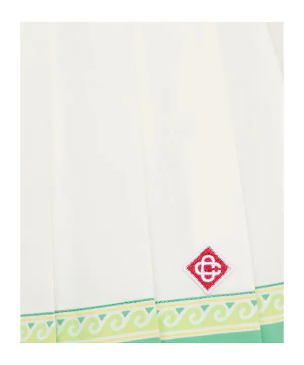 Casablanca Pleated Midi Skirt
