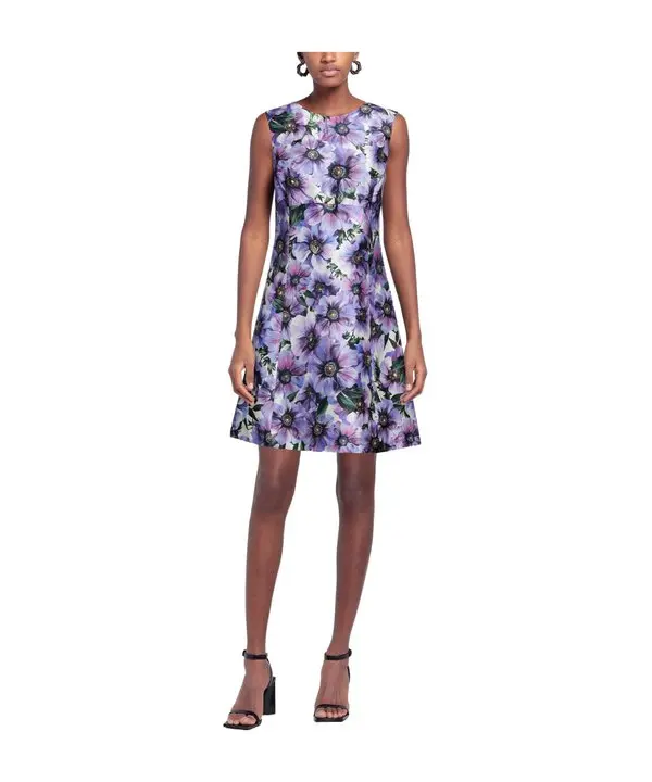 Dolce & Gabbana Sleeveless Floral Print Midi Dress