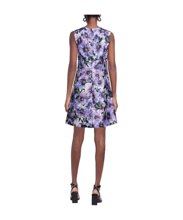 Dolce & Gabbana Sleeveless Floral Print Midi Dress