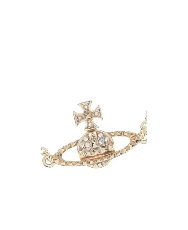 VIVIENNE WESTWOOD Logo Bracelet With Crystal Embellishments