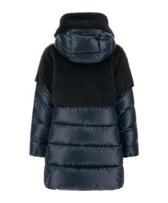 Herno Zip-fastening Faux Fur And Down Coat
