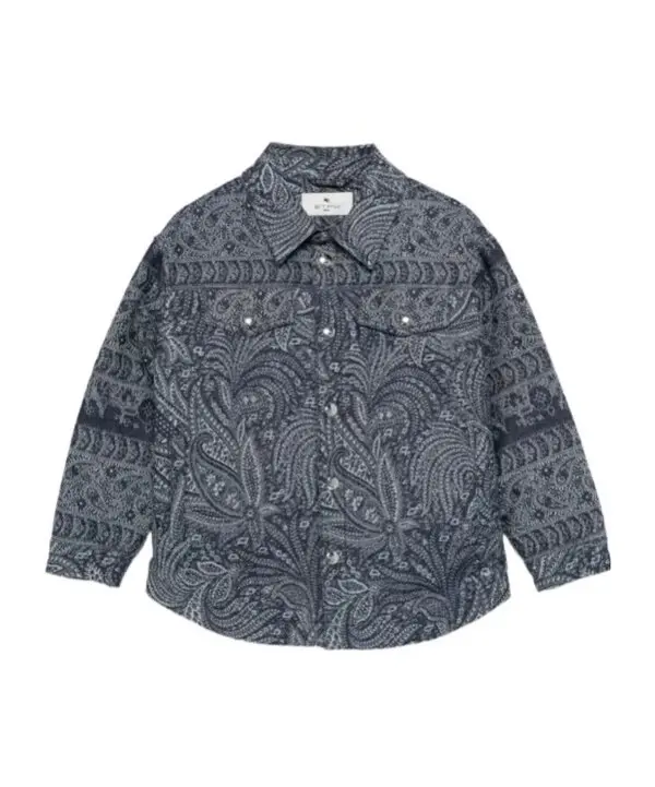 Etro Paisley Print Denim Jacket