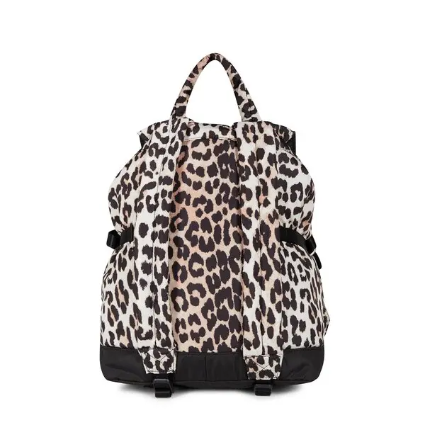 GANNI Leopard Print Backpack