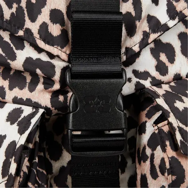 GANNI Leopard Print Backpack
