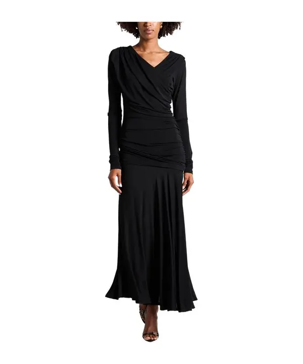 GANNI Long-sleeve Maxi Dress
