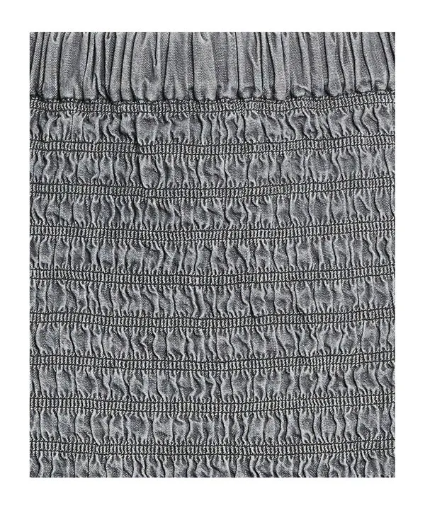 Isabel Marant Étoile Denim Midi Skirt With Gathered Ruffles - Black