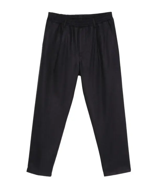 Eleventy Elastic-waist Wool Trousers