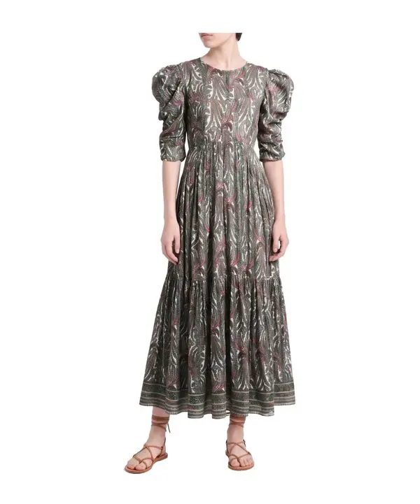 Isabel Marant Étoile Long Flared Paisley Dress