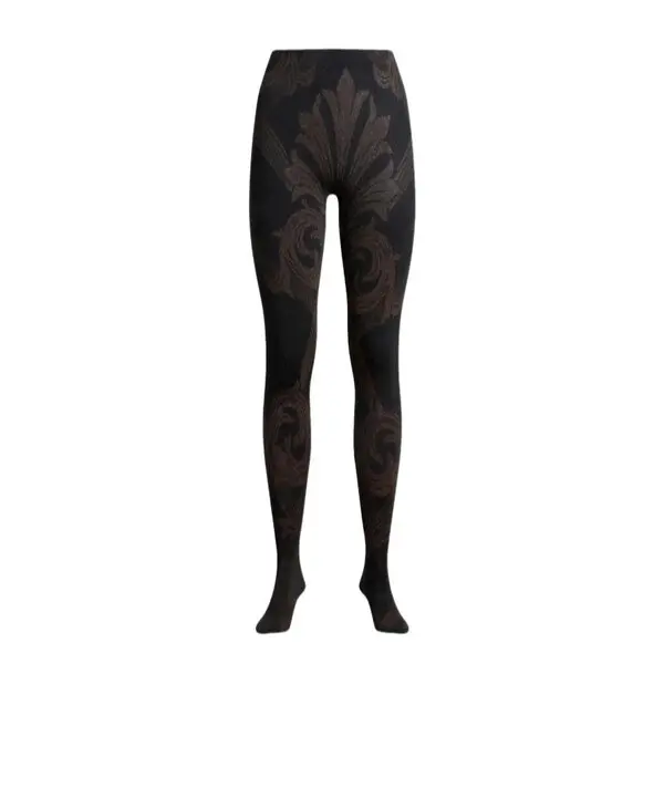Etro Metallic Jacquard Tights