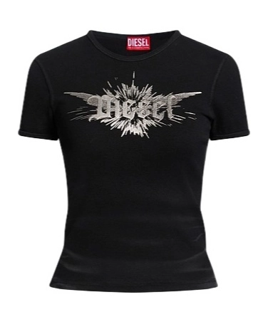 DIESEL® Printed Solid-color T-shirt