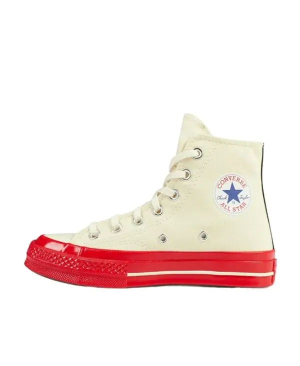 Play Comme Des Garcon Logo High-top Sneakers