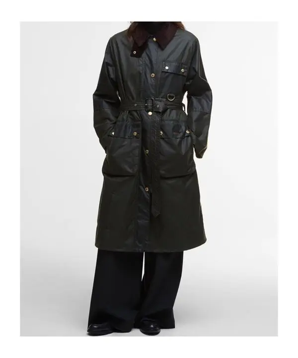 Barbour Milda Waxed Trench Coat