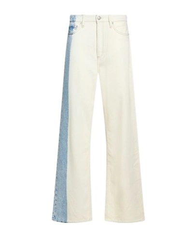 Rag & Bone Wide-leg Two-tone Jeans