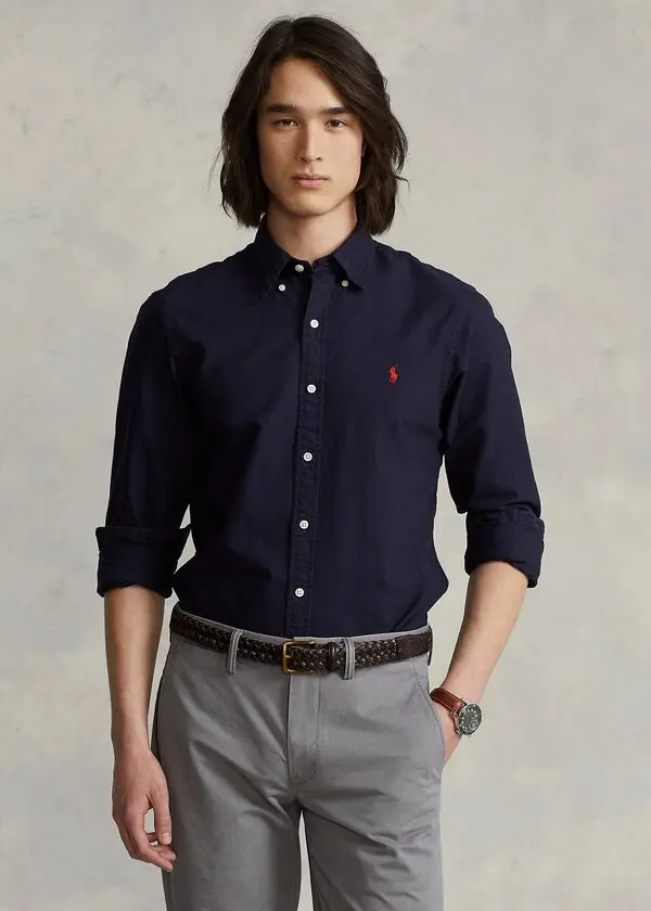 Polo Ralph Lauren Logo Embroidered Long-sleeved Shirt