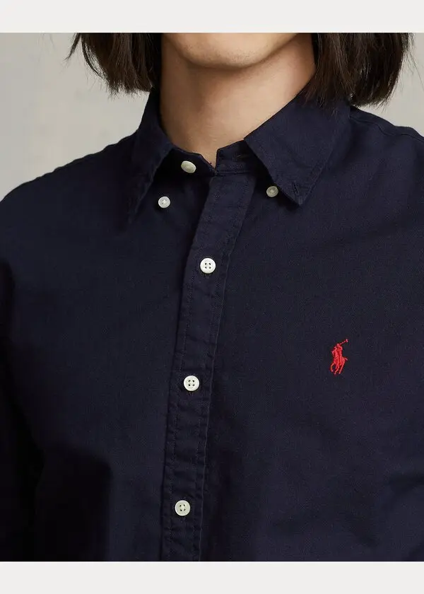 Polo Ralph Lauren Logo Embroidered Long-sleeved Shirt