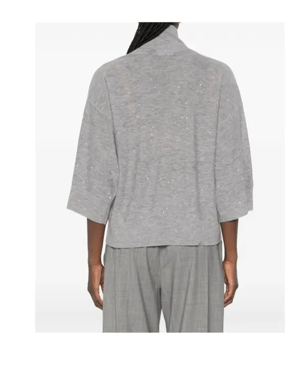 Fabiana Filippi Sequin-embellished High-neck Sweater