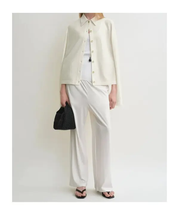 TOTEME Cashmere Lapel Collar Cardigan
