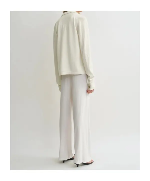 TOTEME Cashmere Lapel Collar Cardigan