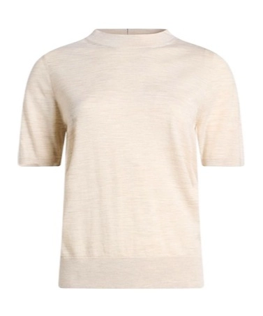 Burberry Short-sleeved Knitted Sweater - Beige