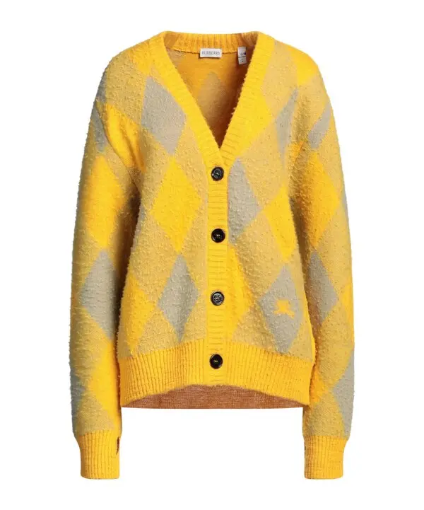 Burberry Geometric Pattern Knitted Long-sleeve Top