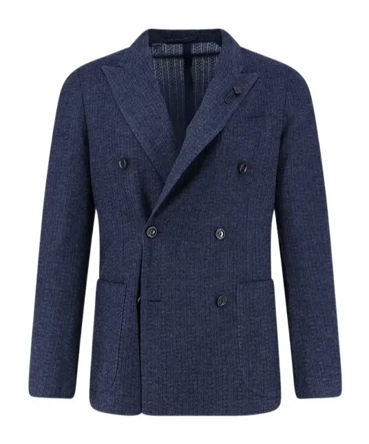 LARDINI Double-breasted Peak-lapel Blazer