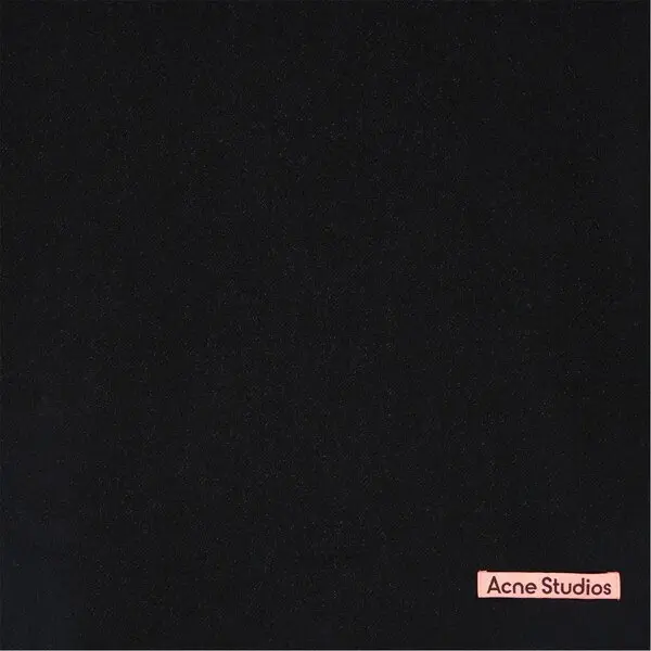 Acne Studios Fringed Trim Scarf - Black