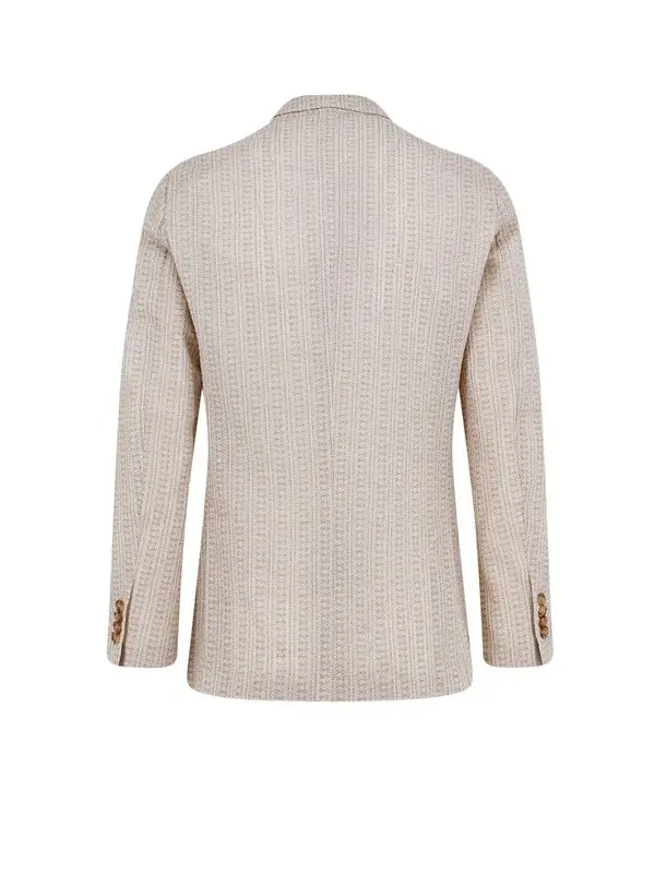 LARDINI Textured Double-breasted Blazer