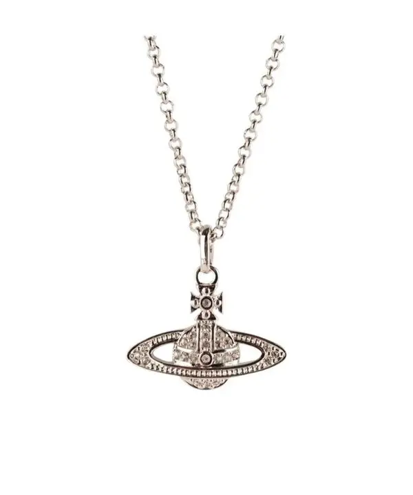 VIVIENNE WESTWOOD Logo Pendant Necklace - Yellow