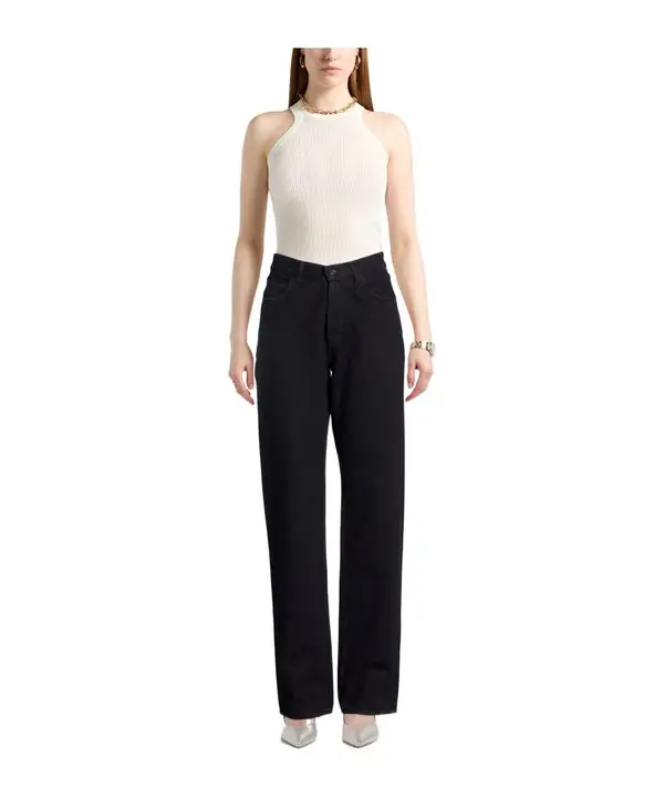 Saint Laurent Solid Color Straight-leg Trousers