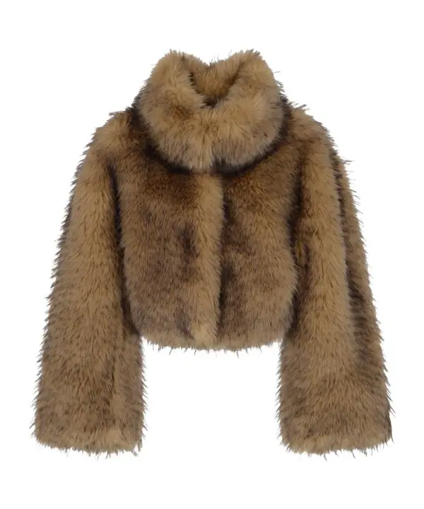ROTATE BY BIRGER CHRISTENSEN Fur Coat - Multi-color