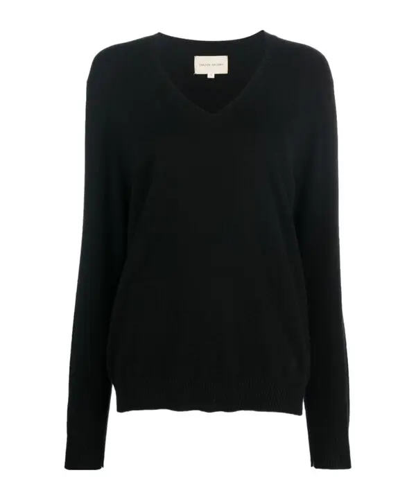Loulou De Saison V-neck Cashmere Sweater - Black