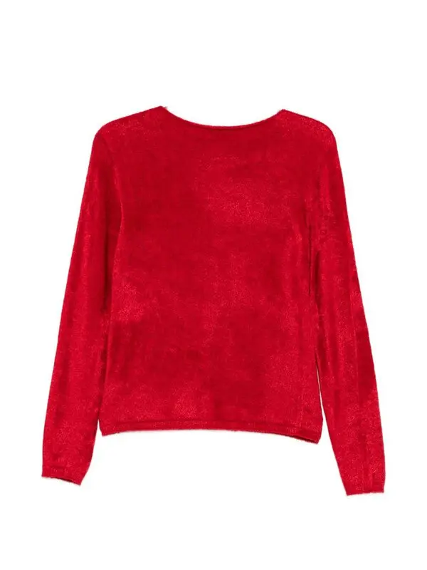 SEMICOUTURE Long-sleeved Knit Top - Red