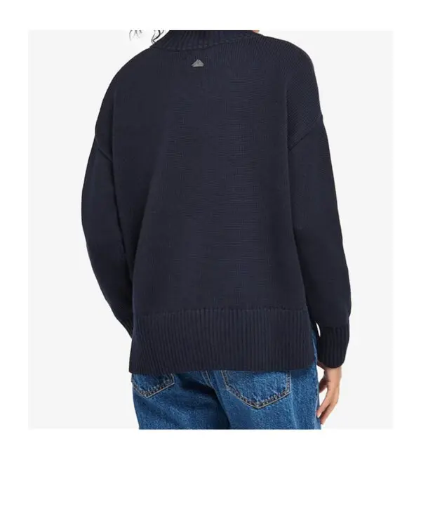Barbour Crew Neck Knitwear With Ribbed Cuffs And Hem