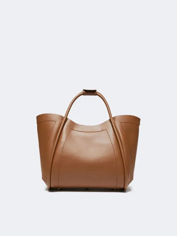 Max Mara Small Leather Marine Bag