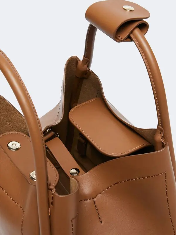 Max Mara Small Leather Marine Bag