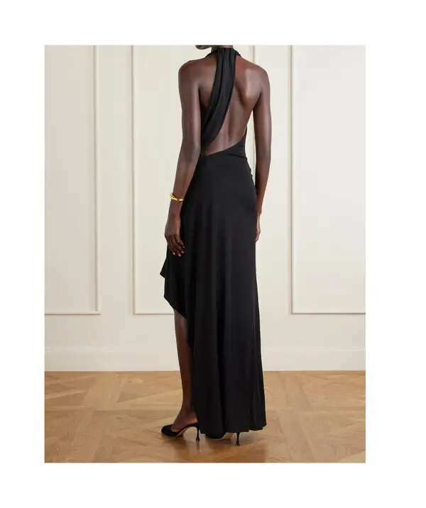 Christopher Esber Sleeveless V-neck Twisted Waist Maxi Dress
