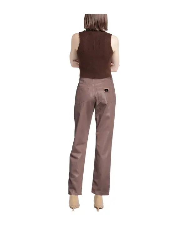Dolce & Gabbana Tapered Coated Effect Denim Trousers
