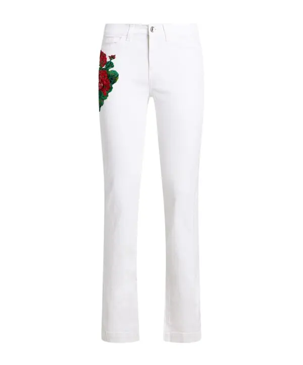 Dolce & Gabbana Solid Color Straight Leg Pants