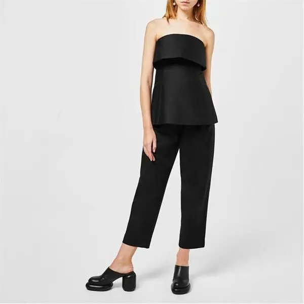TOTEME Deep-pleated Straight Leg Trousers