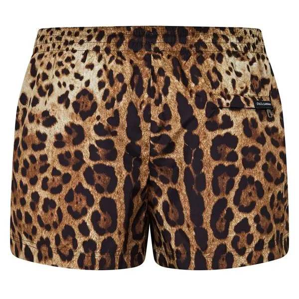 Dolce & Gabbana Leopard Print Swim Shorts
