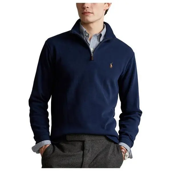Polo Ralph Lauren Quarter Zip Logo Sweater