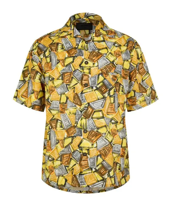 Prada Print Short Sleeve Shirt