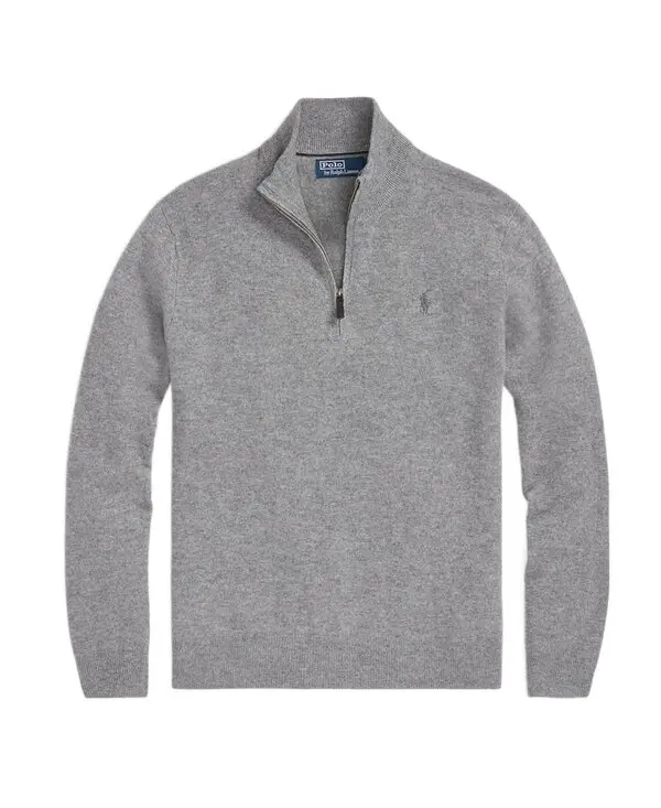 Polo Ralph Lauren Quarter Zip Sweater - Fawngrey