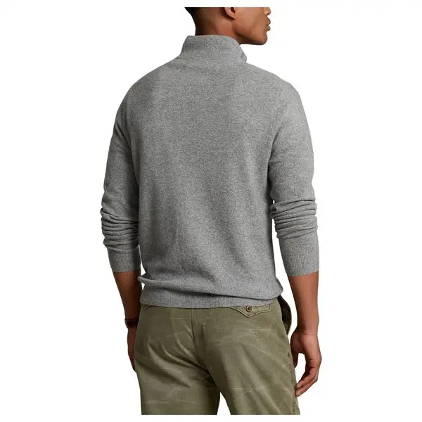 Polo Ralph Lauren Quarter Zip Sweater - Fawngrey