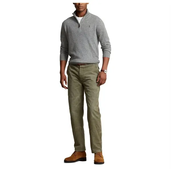 Polo Ralph Lauren Quarter Zip Sweater - Fawngrey