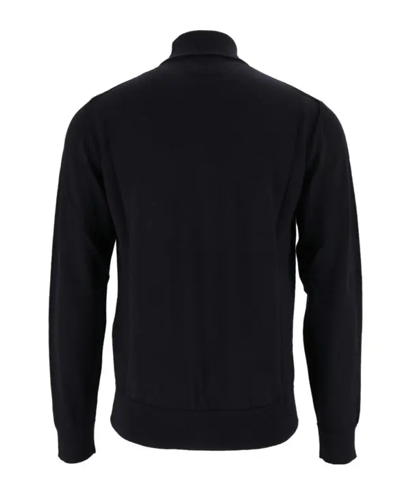 BALLANTYNE Turtleneck Knit Top With Ribbed Cuffs And Hem - Black