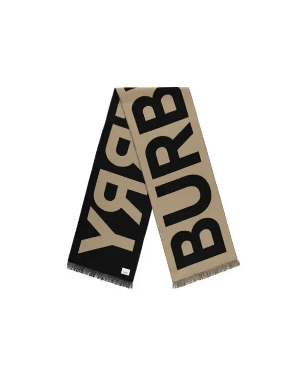 Burberry Color-blocking Logo Scarf