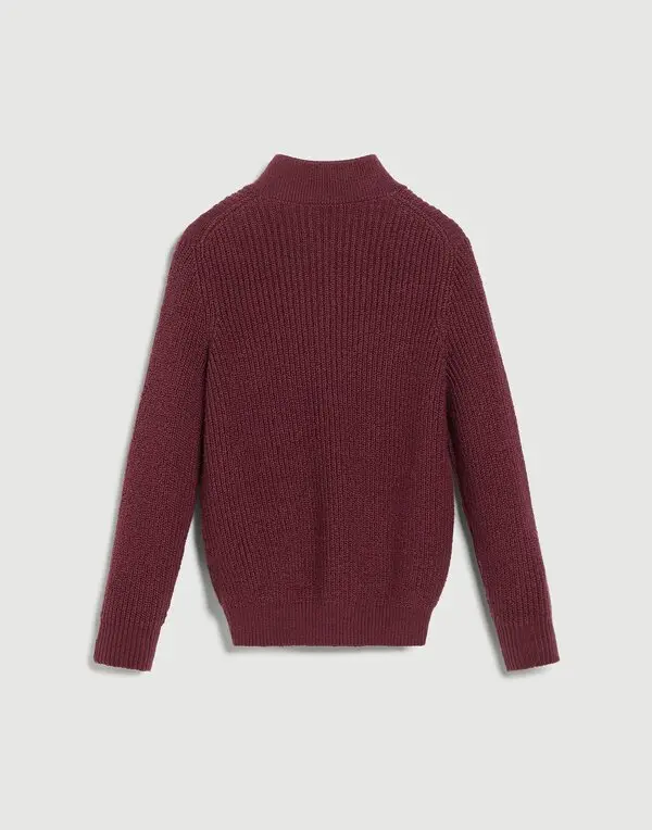 Brunello Cucinelli Malfilé Cotton High-neck Cardigan With Zipper