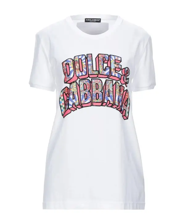 Dolce & Gabbana Minimalist Printed T-shirt - White